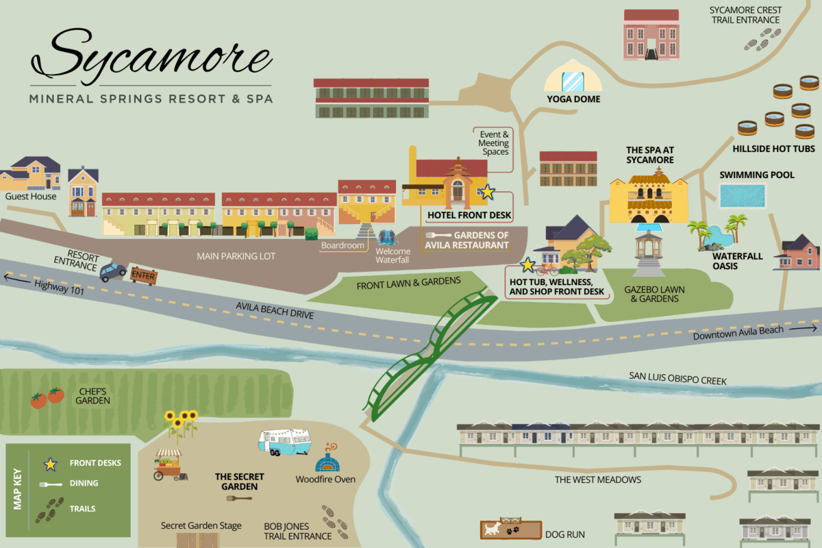 Resort Map & Photo Gallery - Sycamore Mineral Springs Resort and Spa